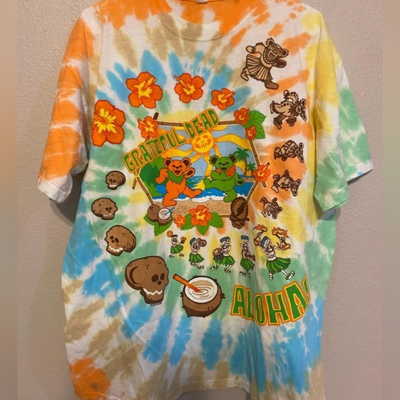 Liquid Blue | Shirts | Liquid Blue Tiedye Grateful Dead Band Aloha ...